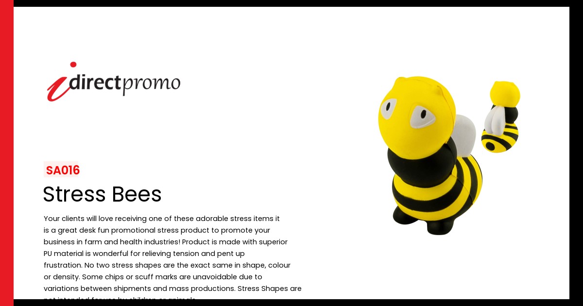 Stress Bees IDirectPromo - Custom Promotional Products and Corporate ...