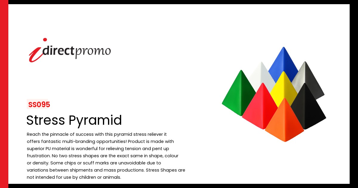 Stress Pyramid IDirectPromo - Custom Promotional Products and Corporate ...