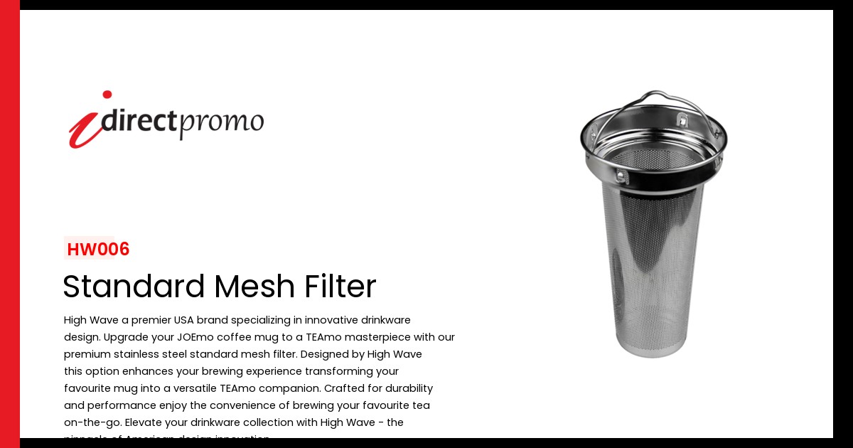 Standard Mesh Filter IDirectPromo - Custom Promotional Products and ...